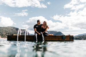 Unique engagement idea | water session for couples